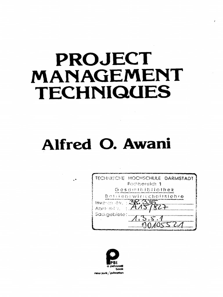 Project Management Techniques | PDF | Project Management | Computing