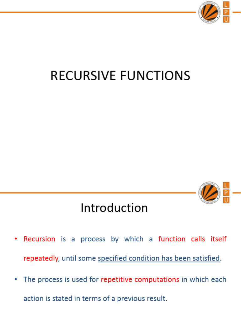 Lec Recursion | PDF