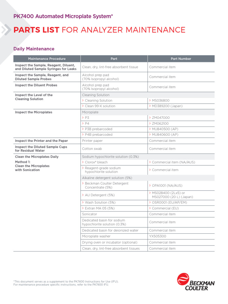2020-7634 Blood-Banking-PK7400-Maintenance Parts-Flier-IB-263800-EN-GLB ...