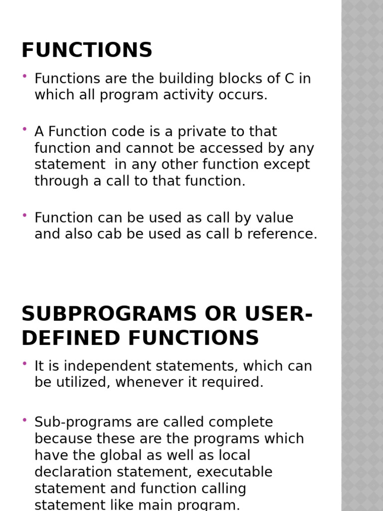 Lect Functions | PDF