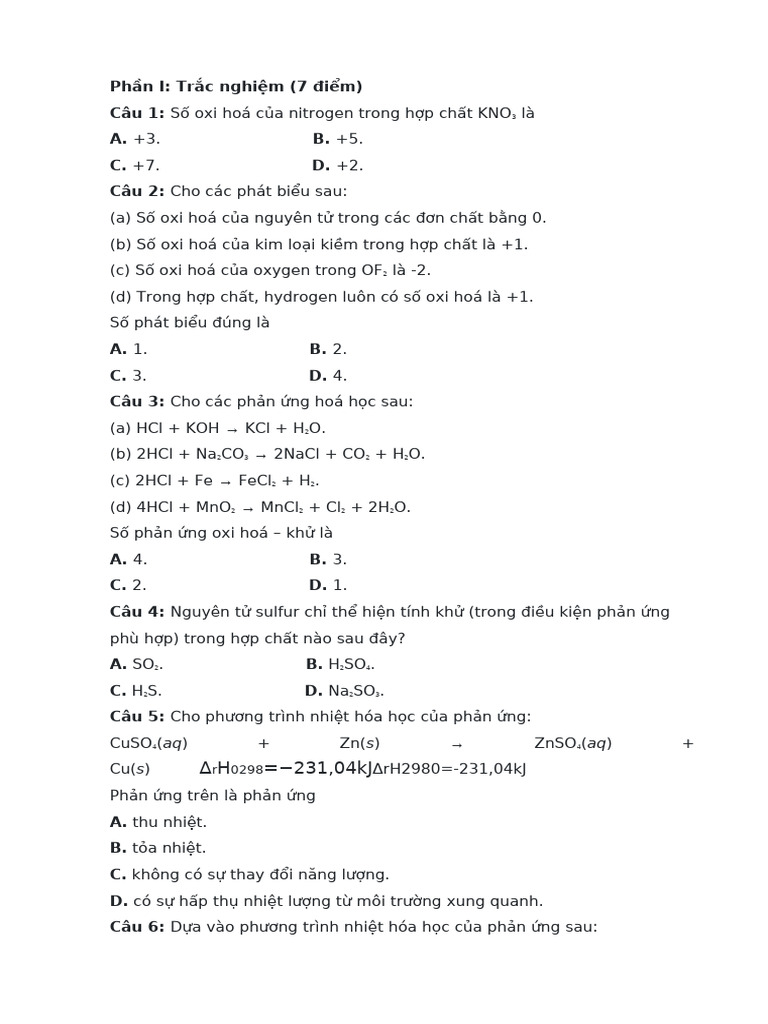 đề thi HK2. | PDF