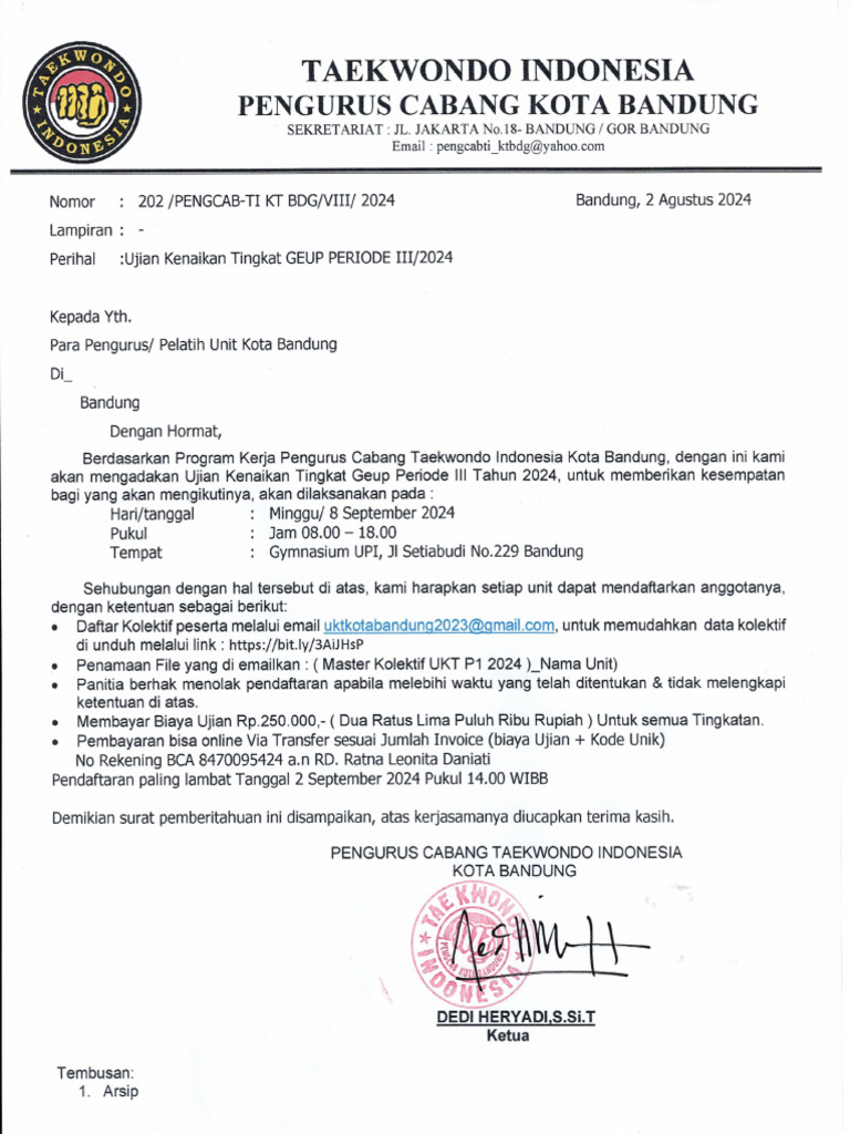 Ujian Kenaikan Tingkat Geup Periode III | PDF