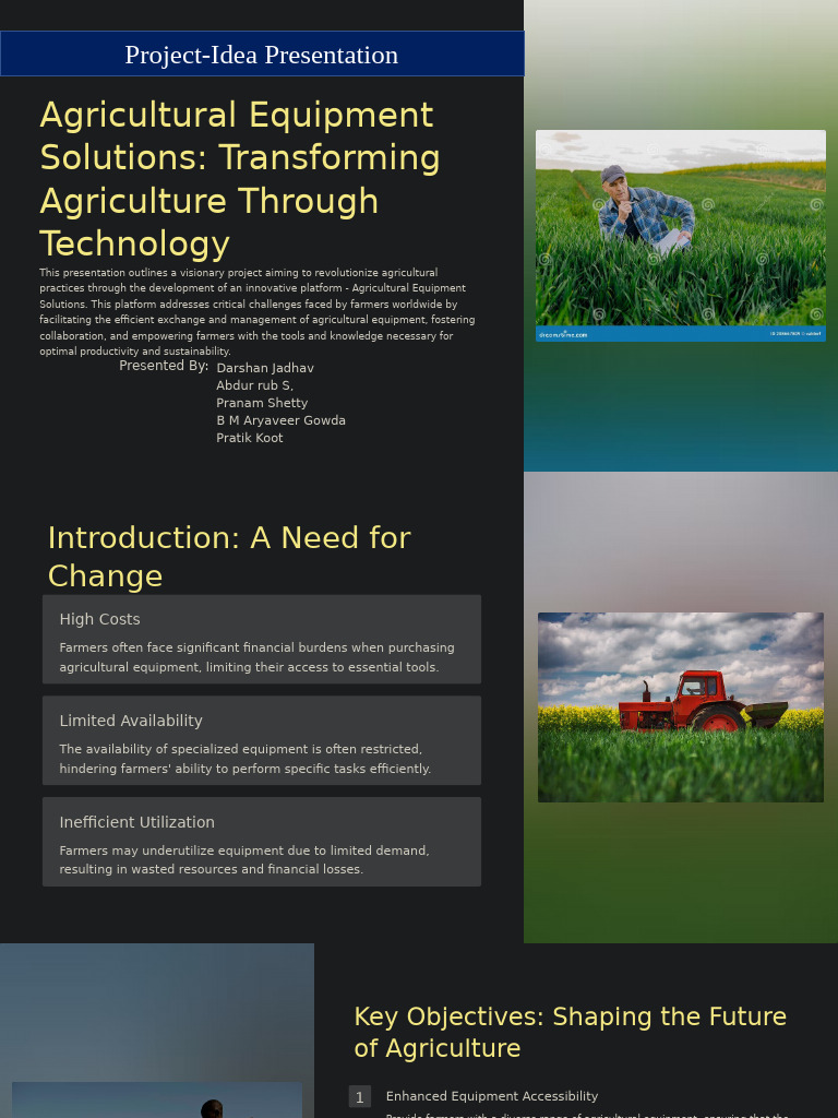 Agricultural Equipment Solutions Transforming Agriculture Through ...