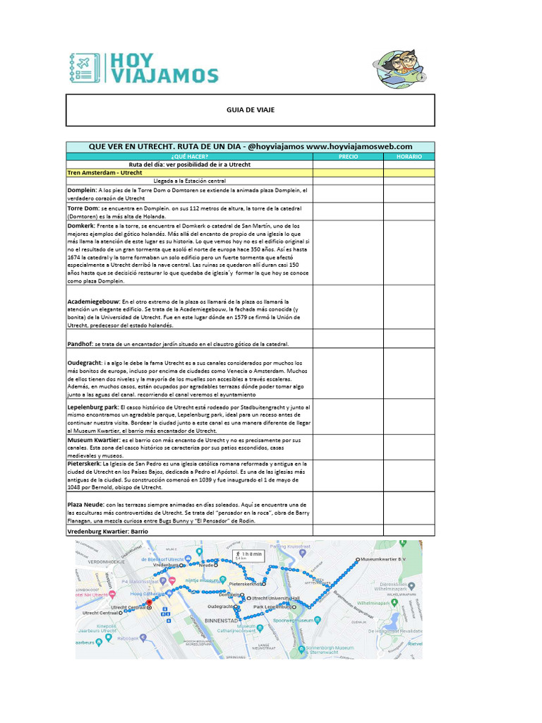 Utrecht - Hoy Viajamos Aaaaaah | PDF