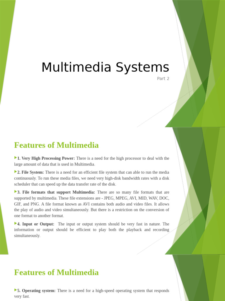 Multimedia Systems Part2 | PDF