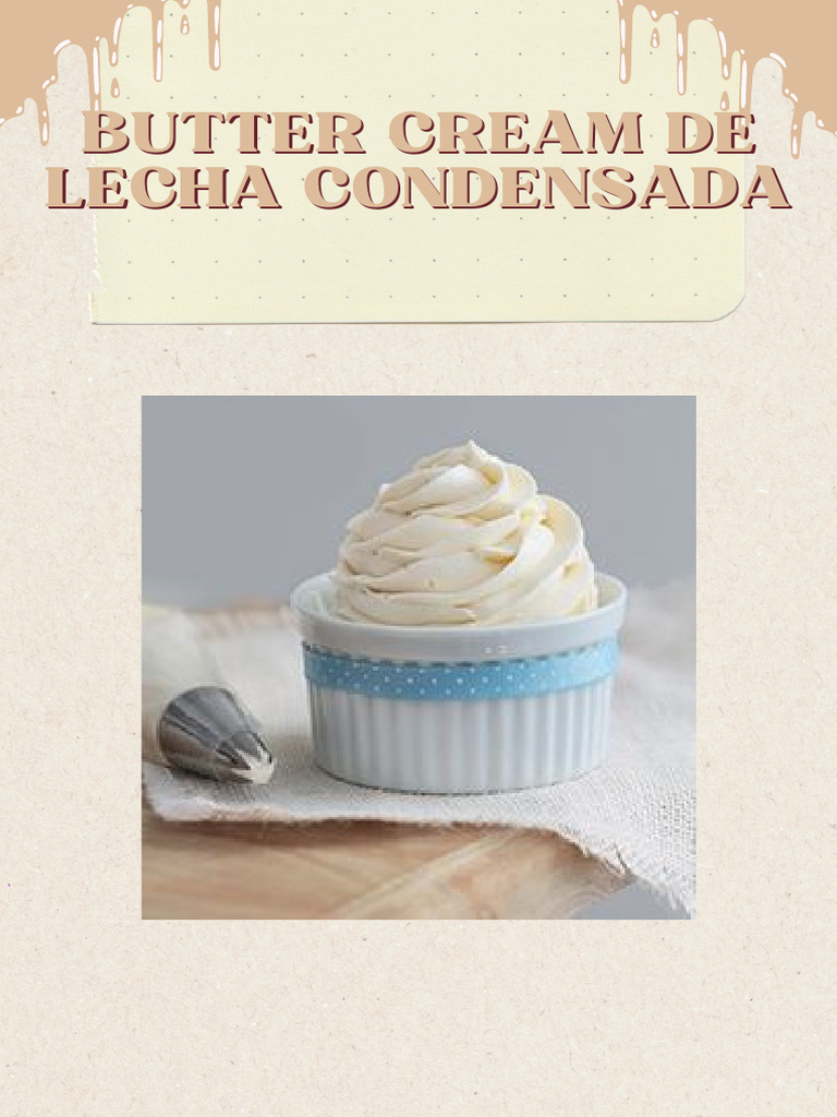 Butter Cream de Lecha Condensada | PDF