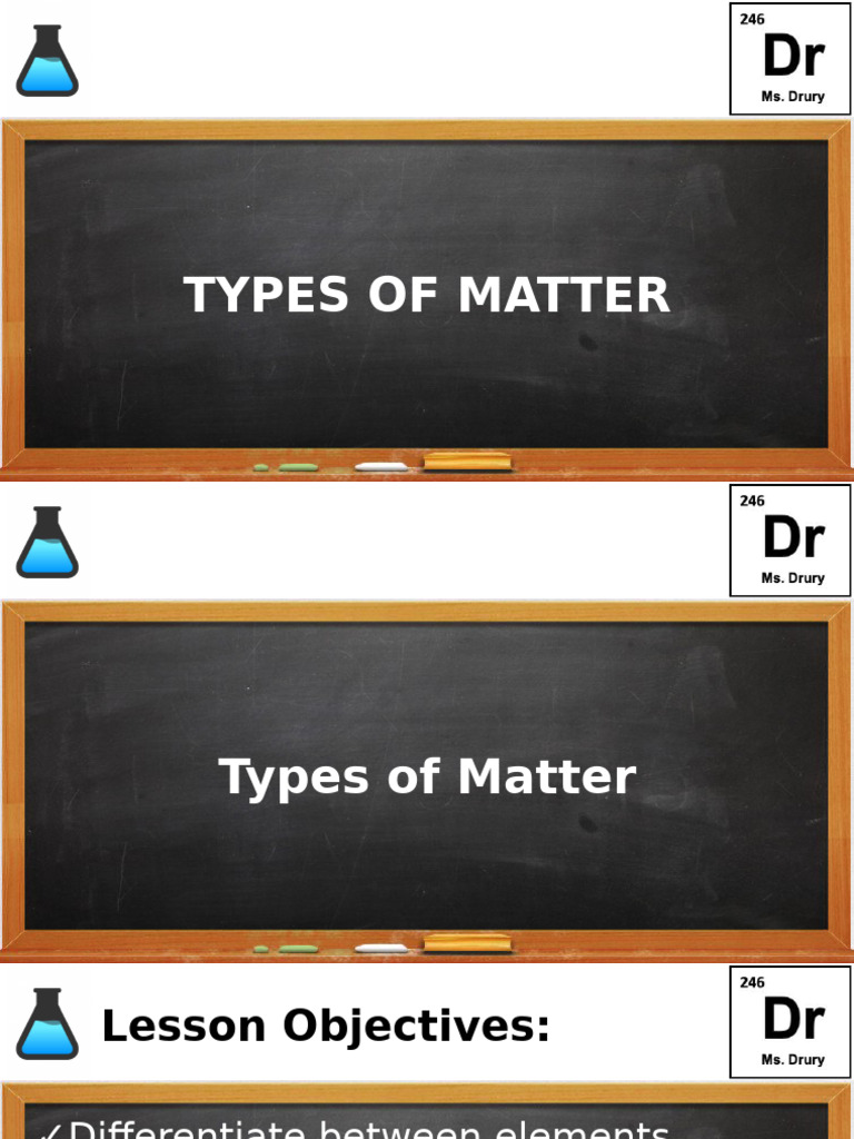 Types of Matter | PDF
