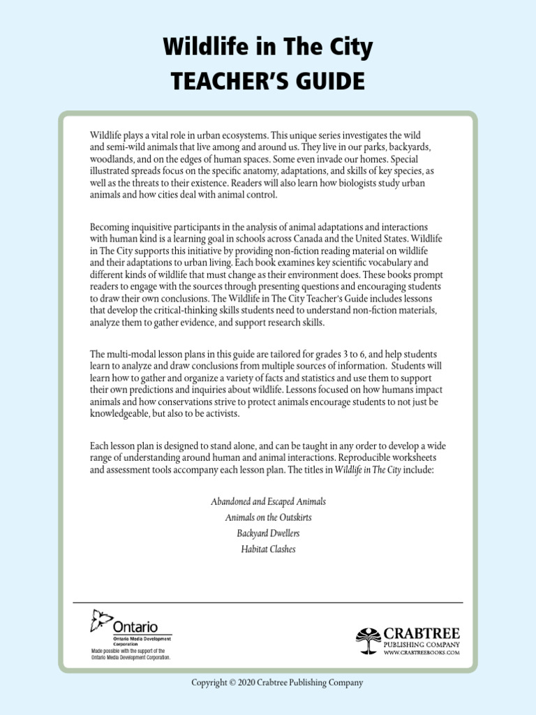 Wildlife in The City | PDF