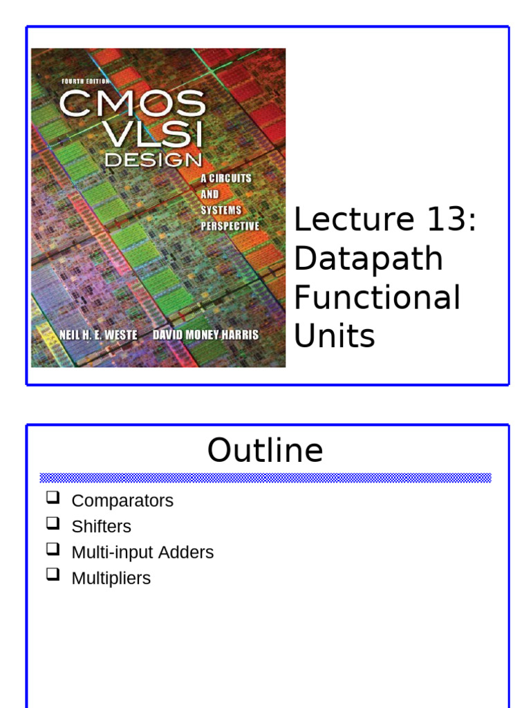 Lect13 Datapath | PDF