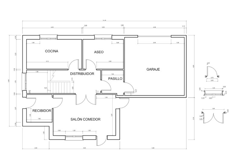 Plano Casa Con Cotas | PDF