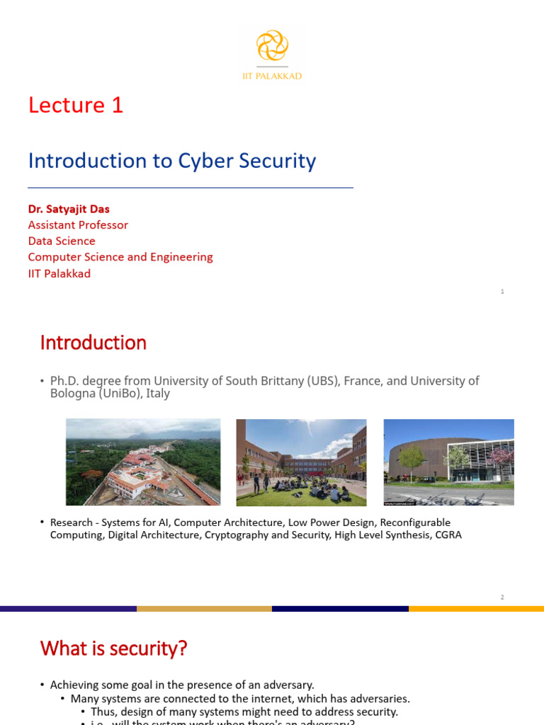 Session 01 - Introduction To Cyber Security | PDF