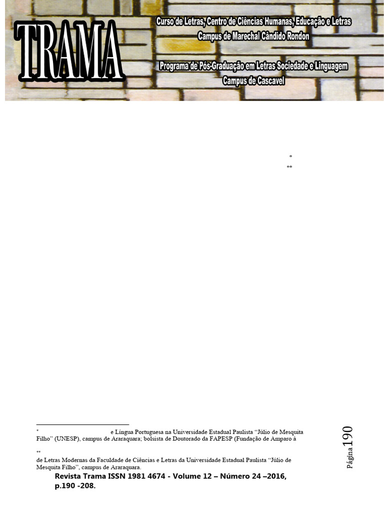 Admin, Gerente Da Revista, ARTIGO 08 2016 01 | PDF