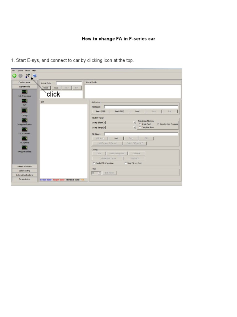Changing FA in BMW F-Series E-Sys | PDF