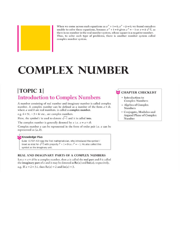 Complex Numbers | PDF