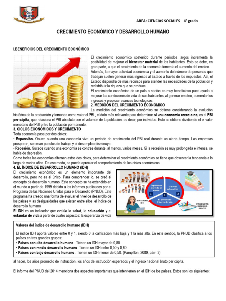 Beneficios Del Crecimiento Economico | PDF