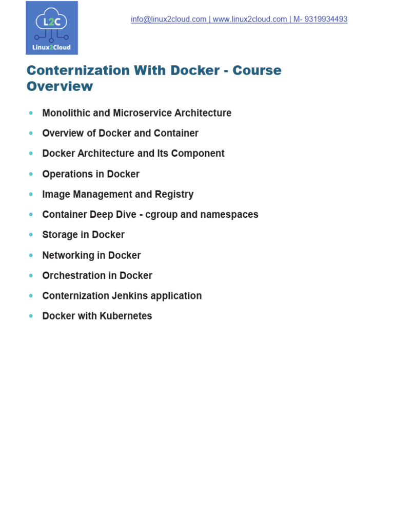 Containerization With Docker | PDF