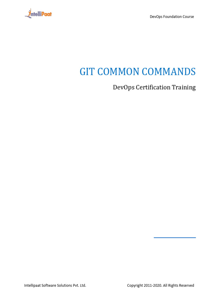 Common Git Commands | PDF