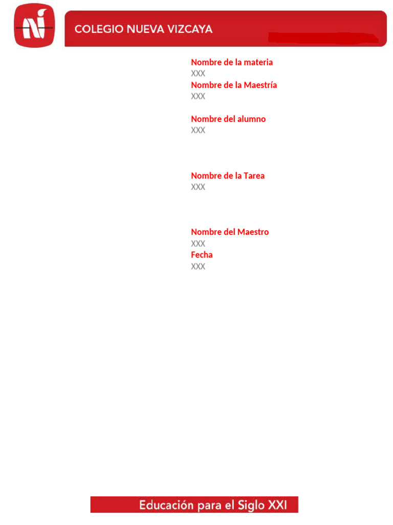 Formato para Entregar Tareas CNV | PDF