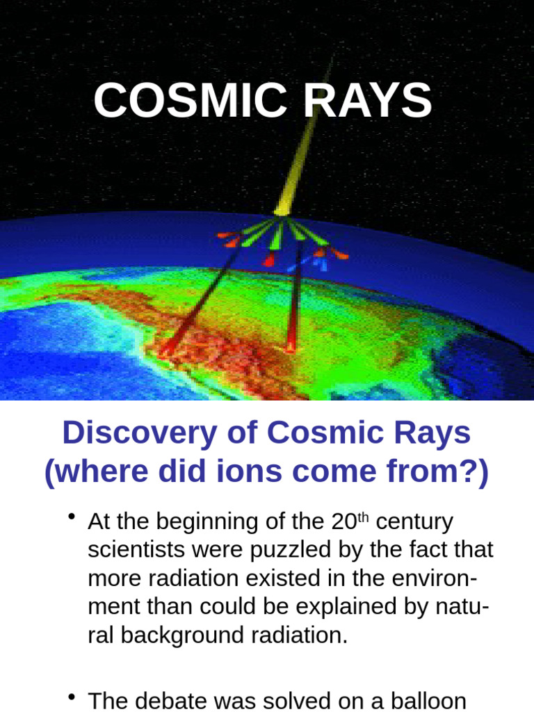Cosmic Rays | PDF