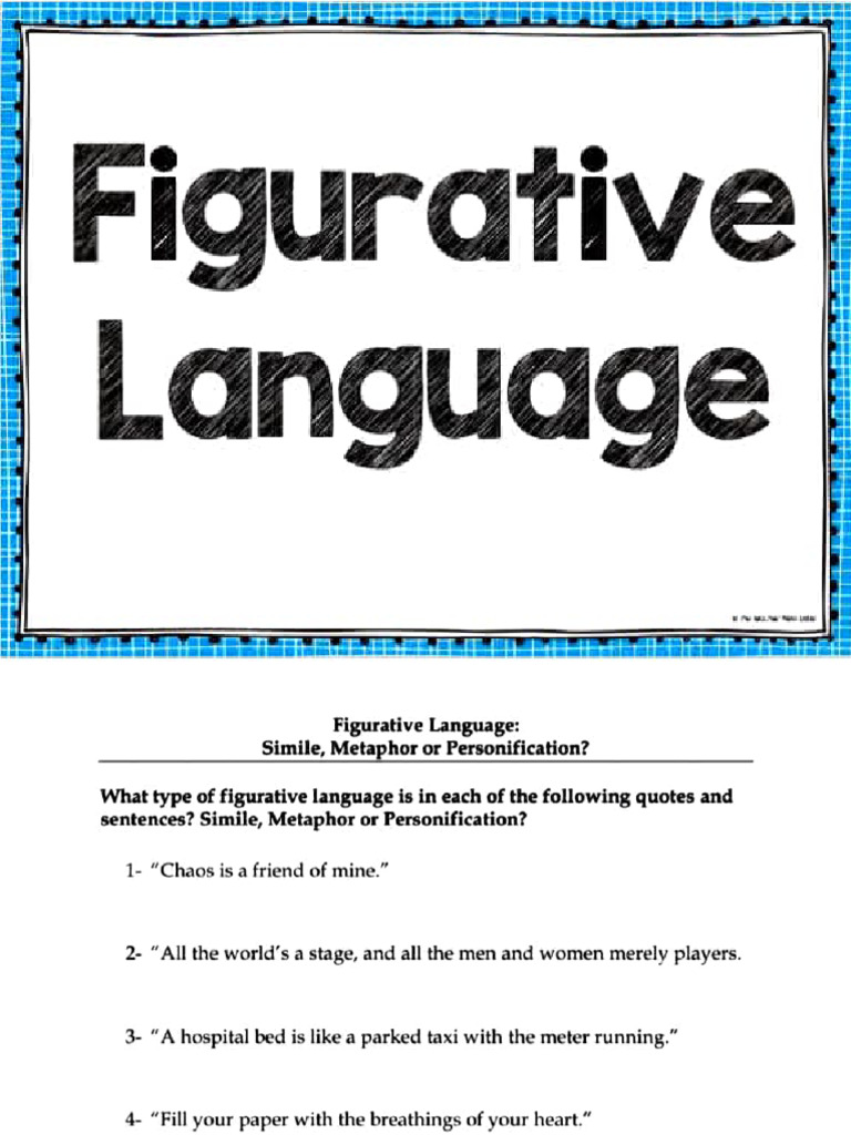 Year 4 Figurative Language | PDF