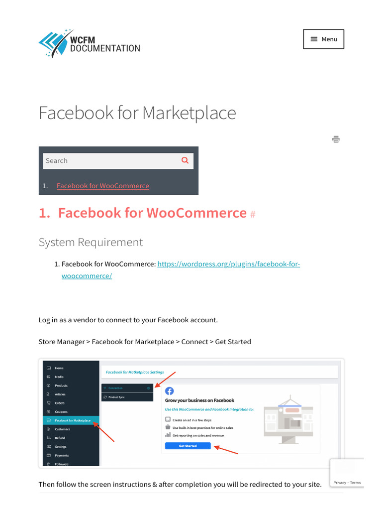 Facebook For Marketplace - WCFM Documentation | PDF | Social Science | Computers