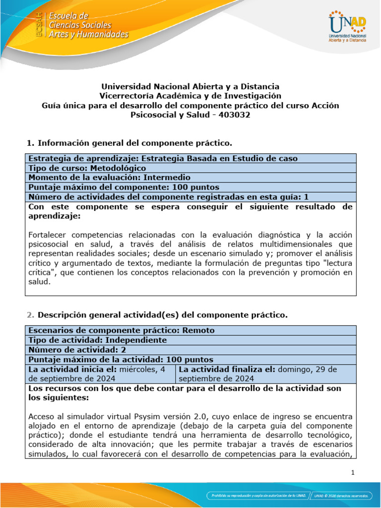 Guía para El Desarrollo Del Componente Práctico - Unidad 1 - Paso 2 - Componente Práctico ...