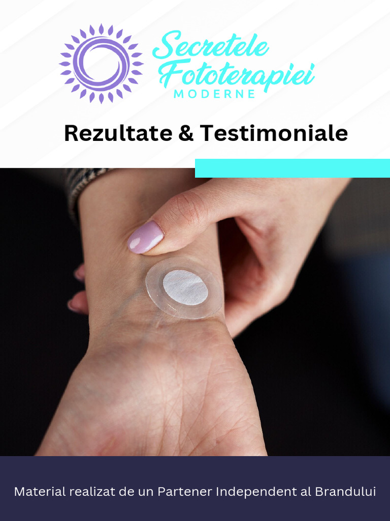Rezultate & Testimoniale Plasturi Fototerapeutici | PDF