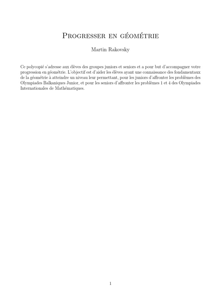 Problemes Geometrie | PDF