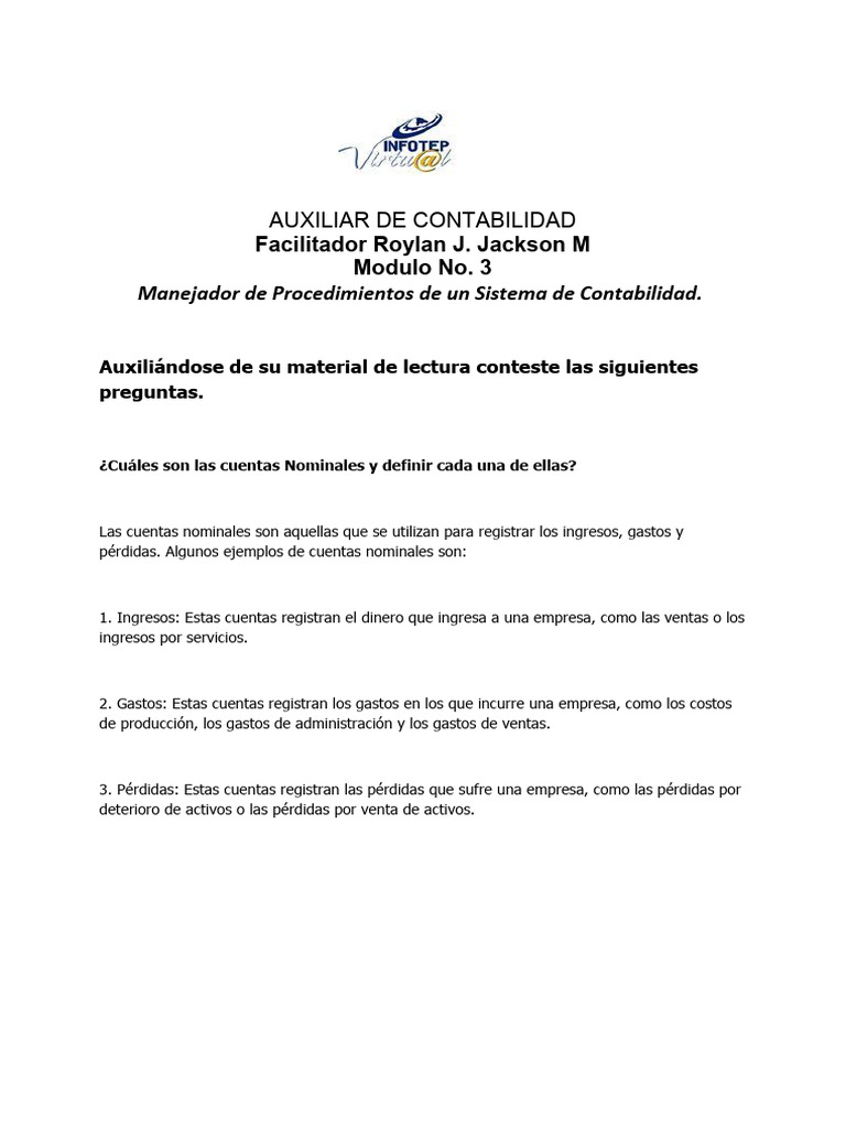 Tarea ? Infotep | PDF