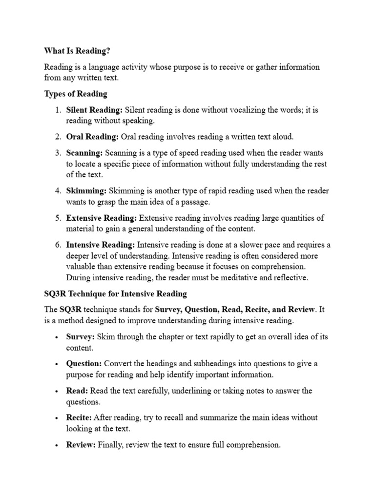 What Is Reading | PDF