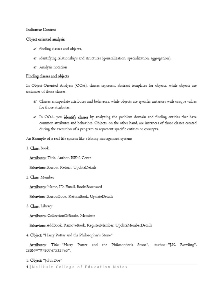 Finding Classes and Objects | PDF