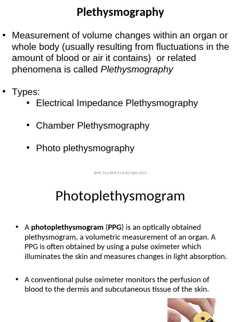 Photo Plethysmograph y | PDF