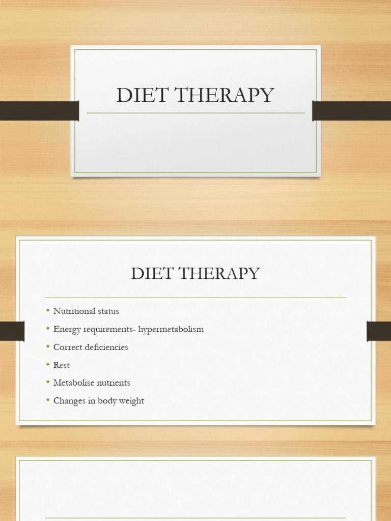 Diet Therapy | PDF