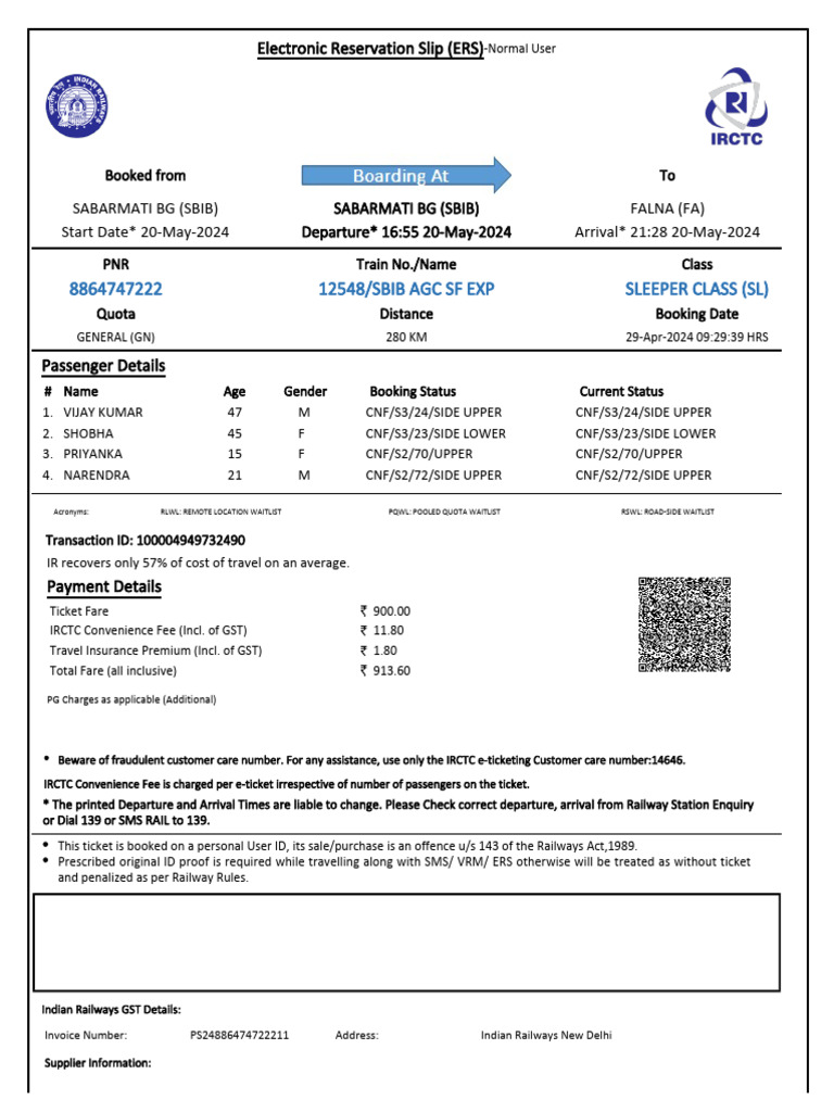 12548/sbib Agc SF Exp Sleeper Class (SL) | PDF