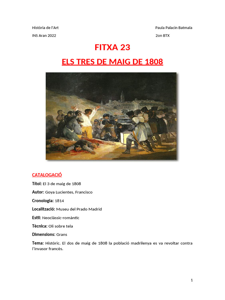 FITXA 23 Els 3 de Maig | PDF