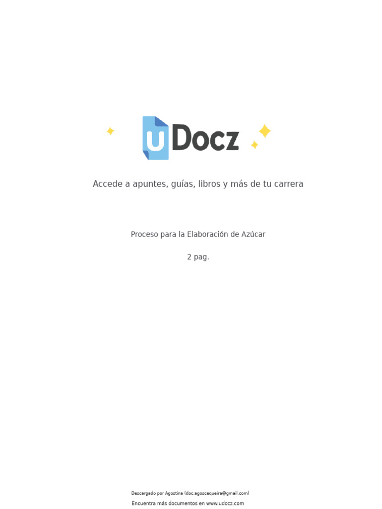Proceso Azucar 553303 Downloadable 6957872 | PDF