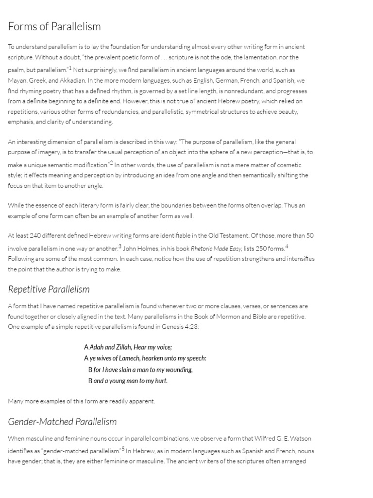 Forms of Parallelism | PDF