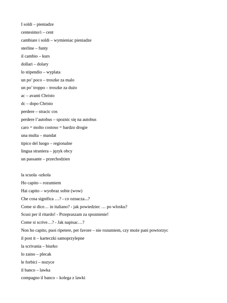 Slowka-Wloski 2 | PDF