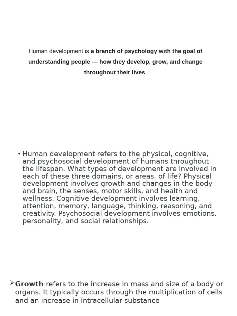 Human Development | PDF