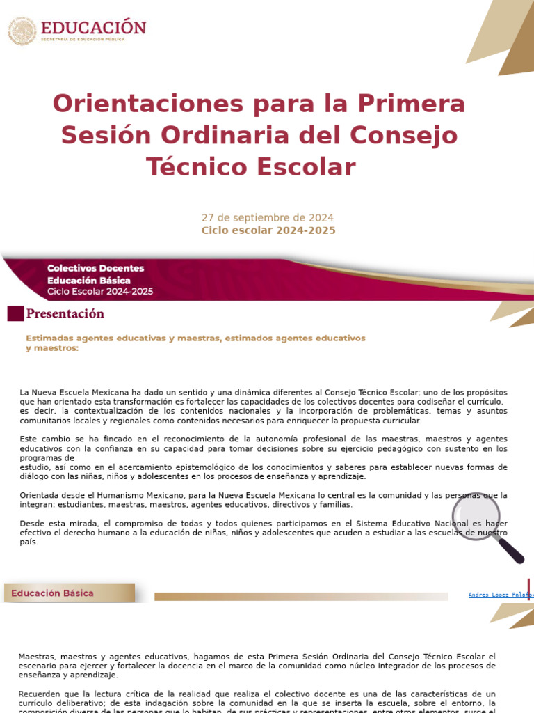 PowerPoint 1ra Sesión CTE | PDF