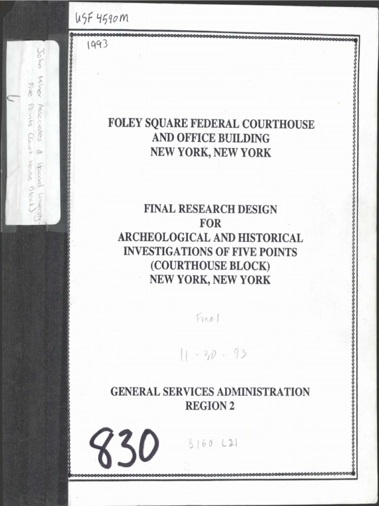 Federal and Office Building New York, New York: Foley Square Courthouse ...