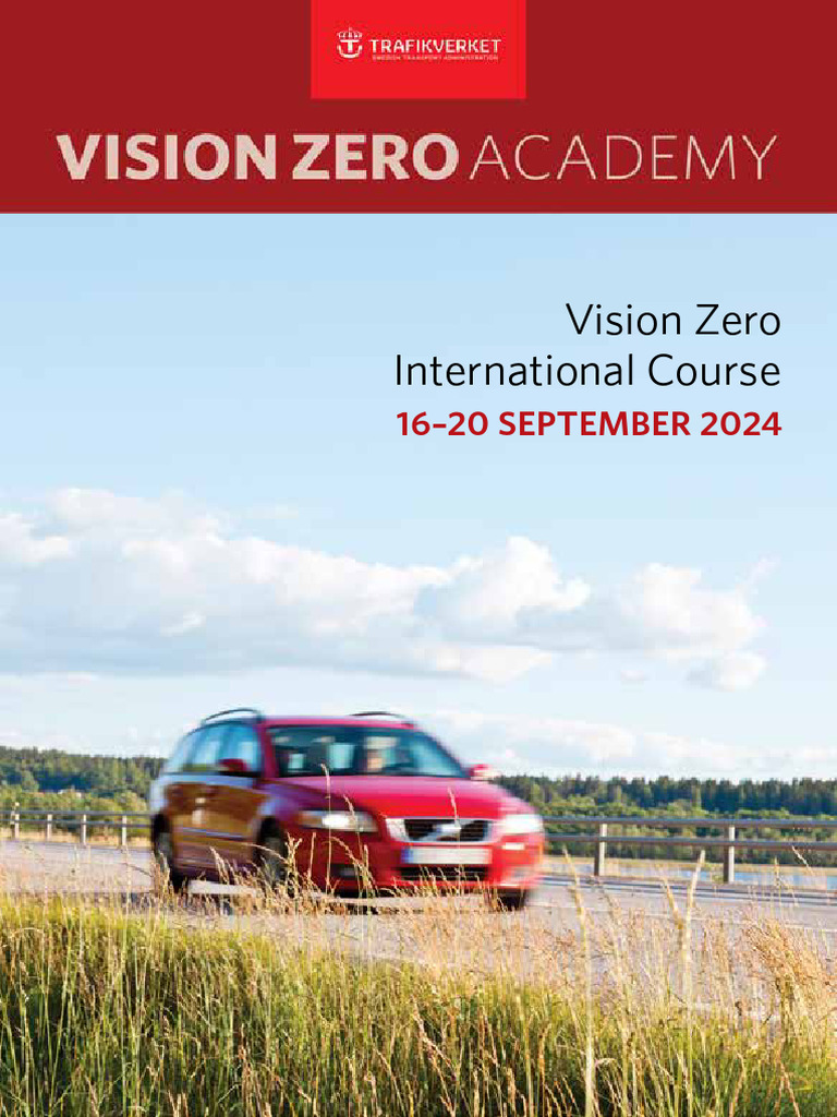 Information Folder - Vision Zero International Course 2024-1 | PDF