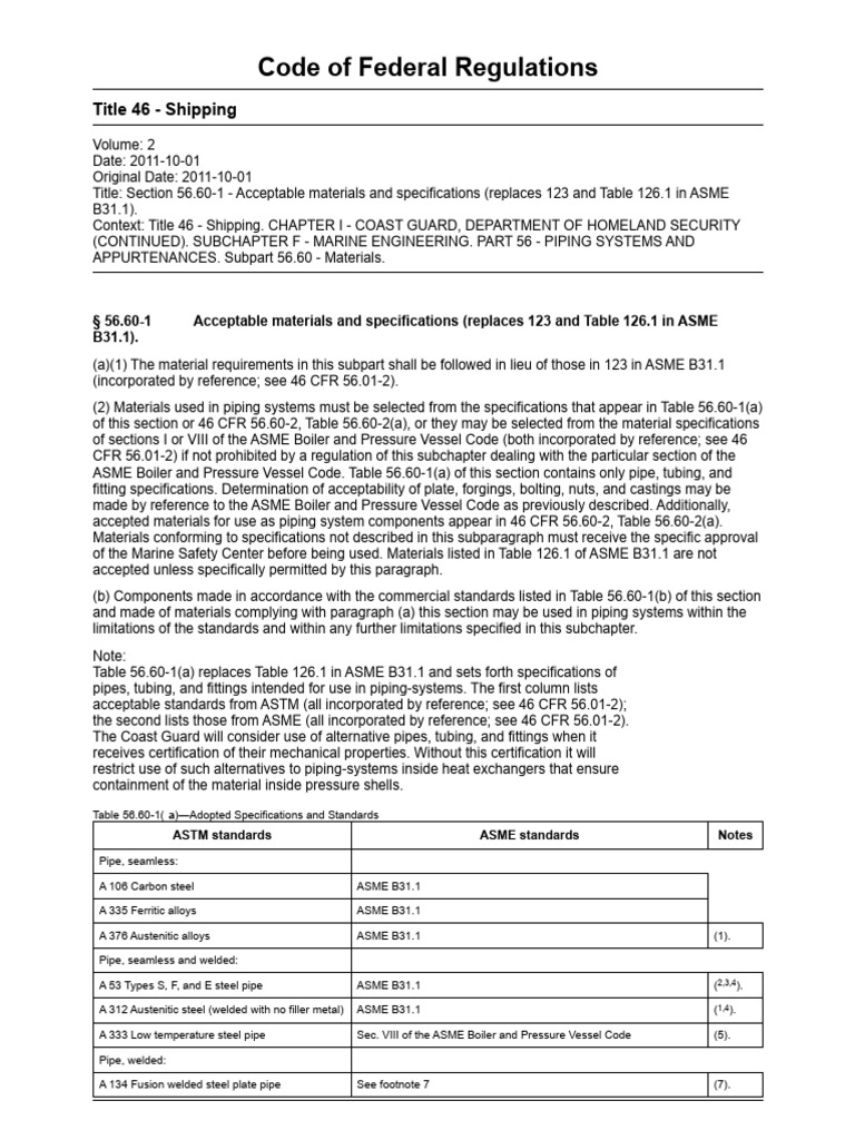 Spec For Asme B31.1 | PDF