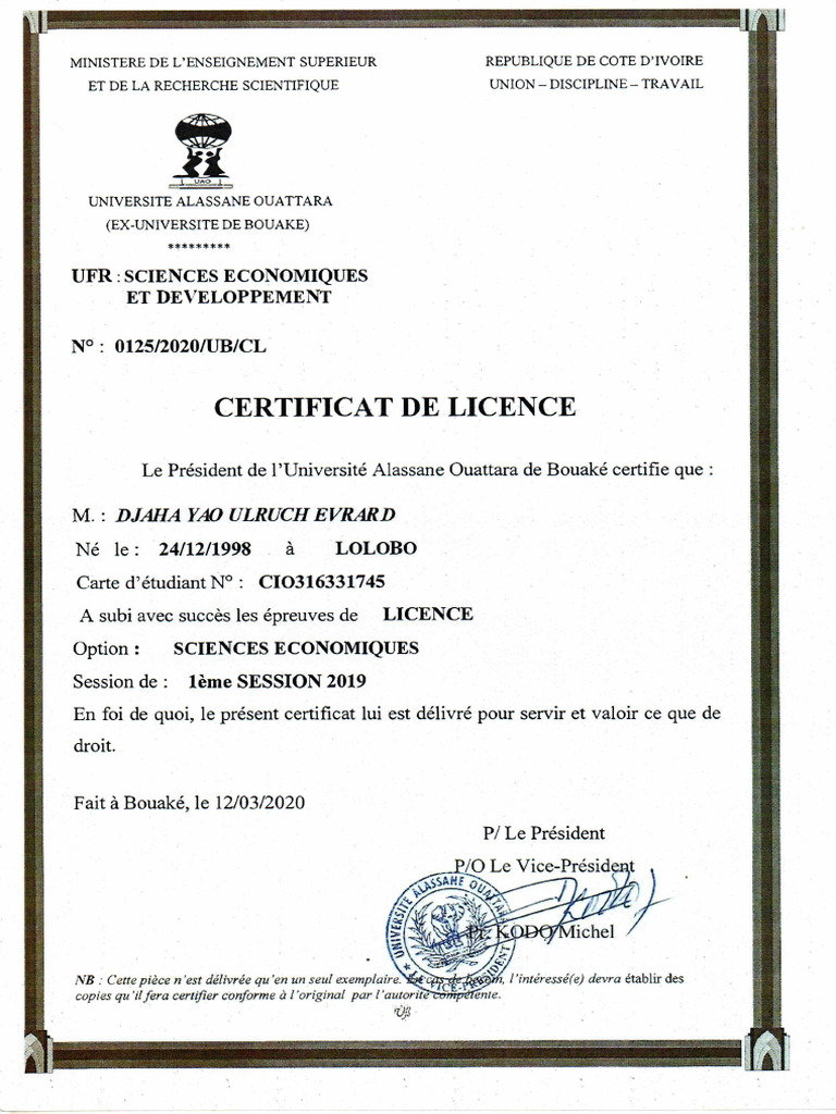 Licence | PDF