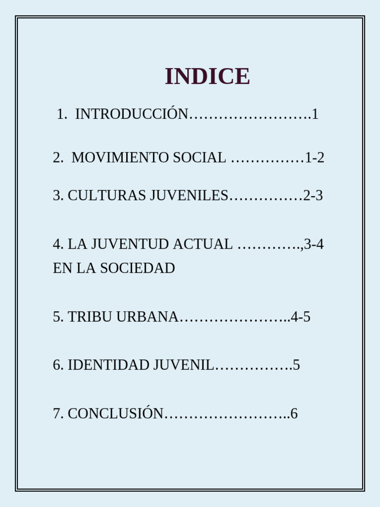 Indice | PDF