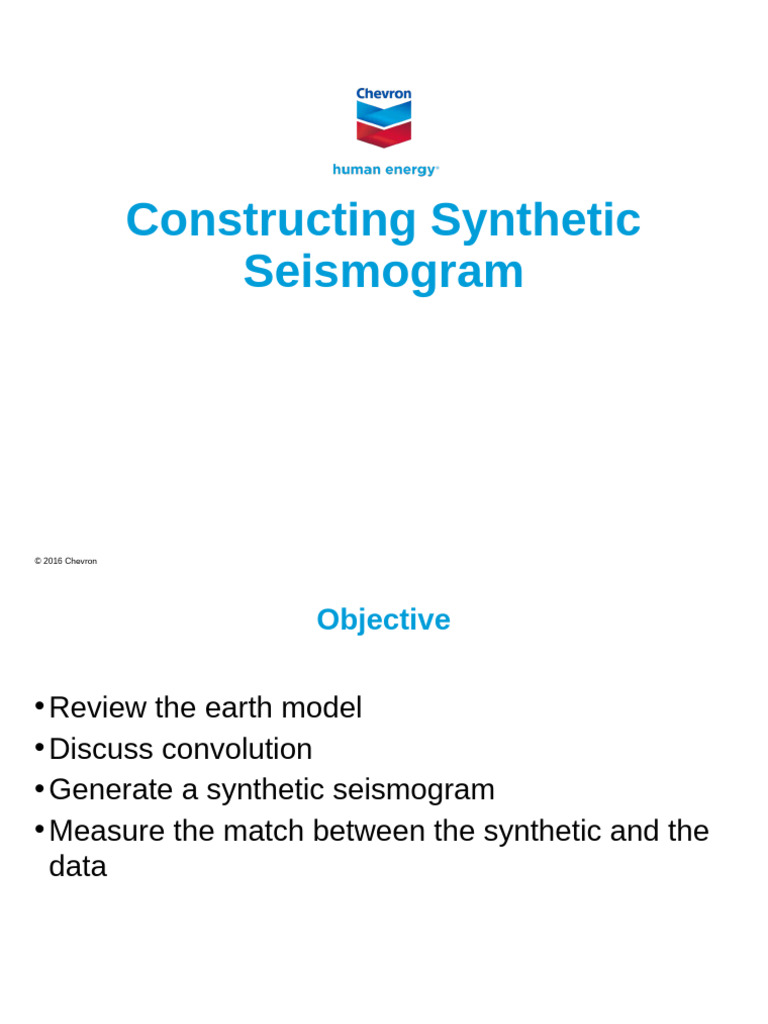 06 Synthetic Seismogram | PDF