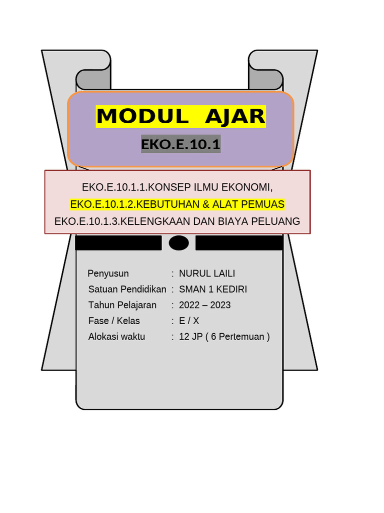 EKO.E.10.1.2. Kebutuhan Dan Alat Pemuas - EDIT | PDF