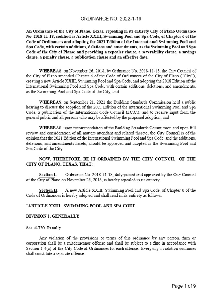 2021 International Swimming Pool and Spa Code PDF | PDF