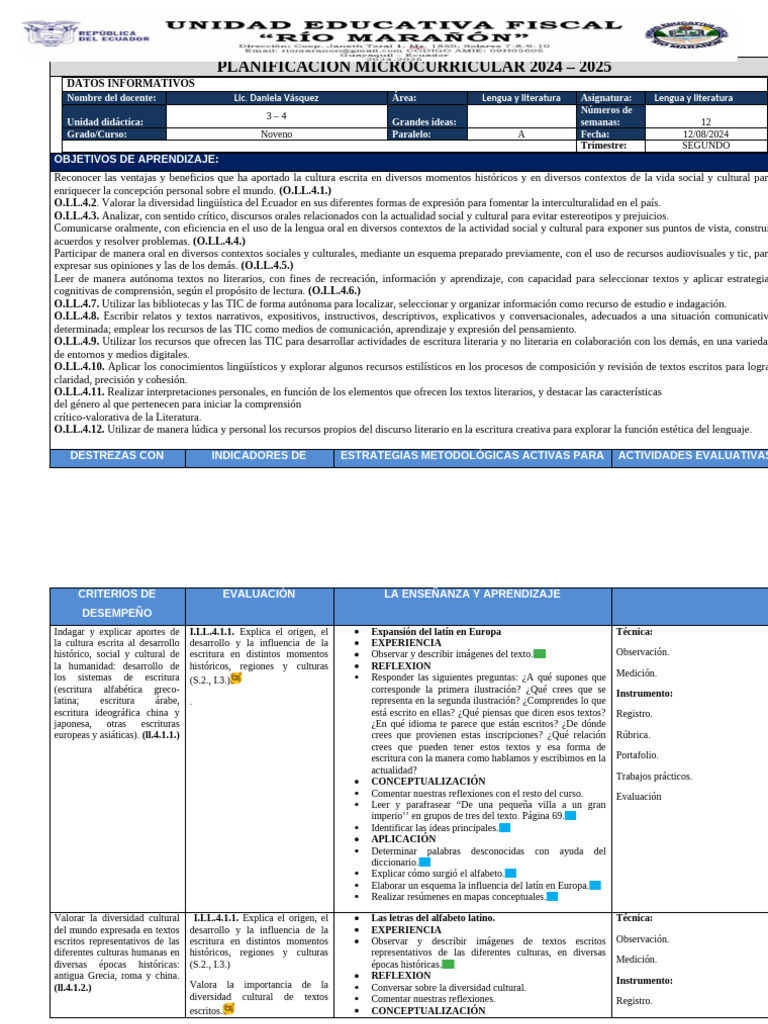 9no LL 2do Trime | PDF