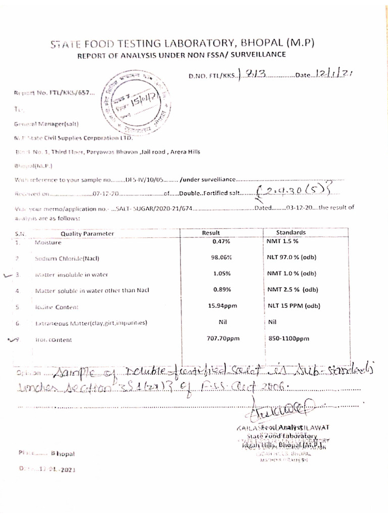 Bajaj Salt Batch 10 and 11 | PDF